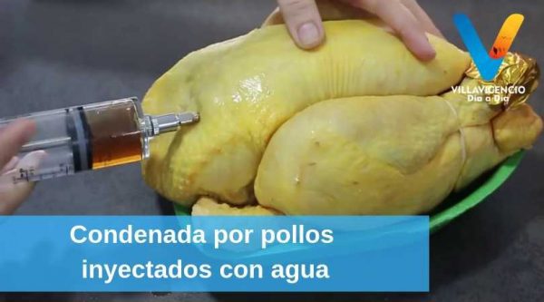 Condenada por pollos inyectados con agua a batallones del Ejército