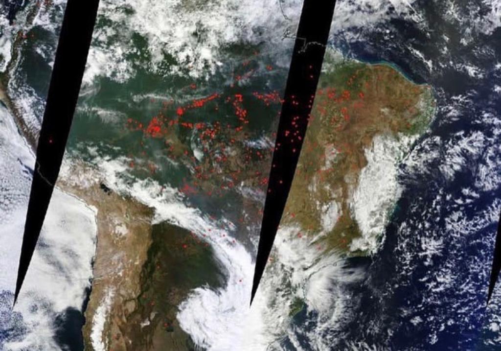 Así Se Ve El Incendio De La Amazonas Desde Un Satélite De La NASA